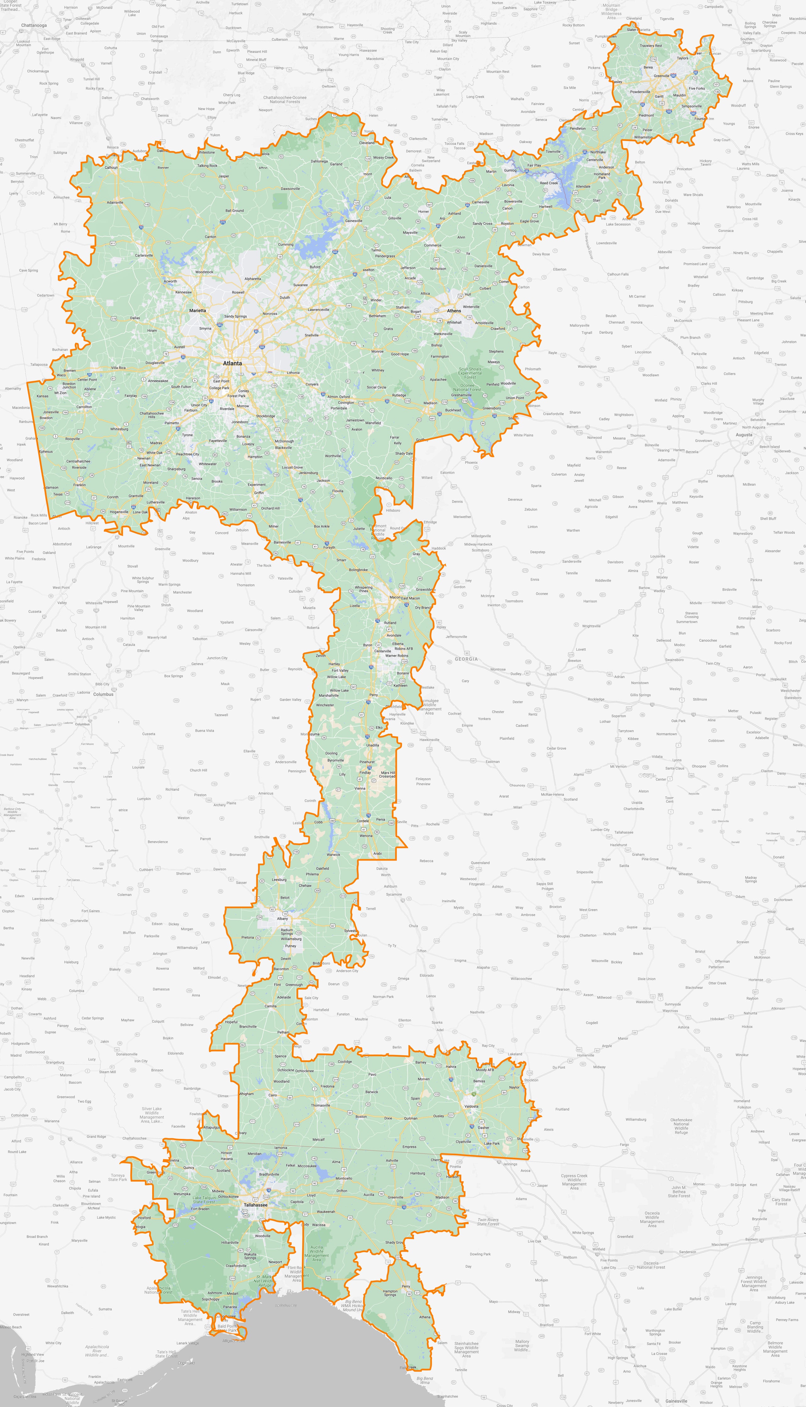 Delivery Area Map – ServeScape